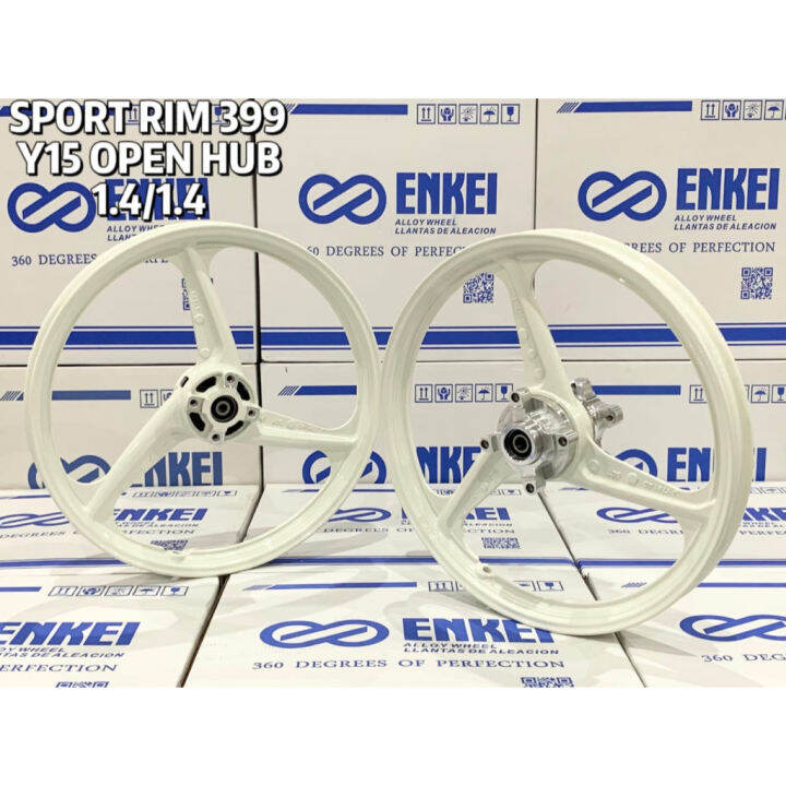 ENKEI YAMAHA Y15ZR V1 V2 Y15 Y16 Y16ZR CUSTOM OPEN HUB 3 BATANG 3L TL SPORT RIM 1.4/1.4-17 WHITE ...