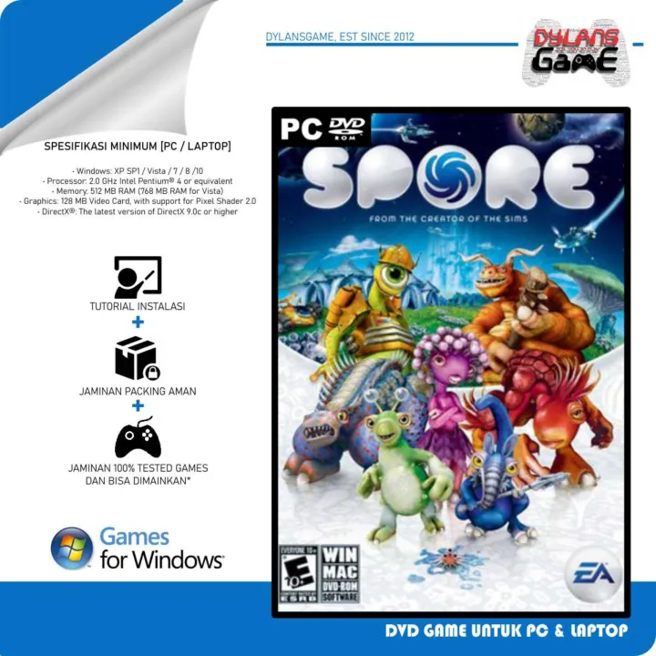 SPORE COLLECTION KASET DVD GAME PC GAME LAPTOP | Lazada Indonesia