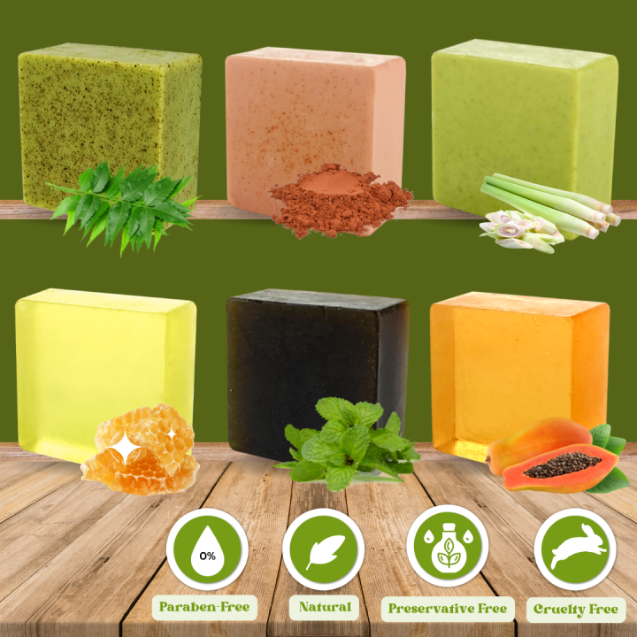 Natural Handmade Soap (Sabun Muka Dan Badan Murah) - 70g (1 PC) | Lazada