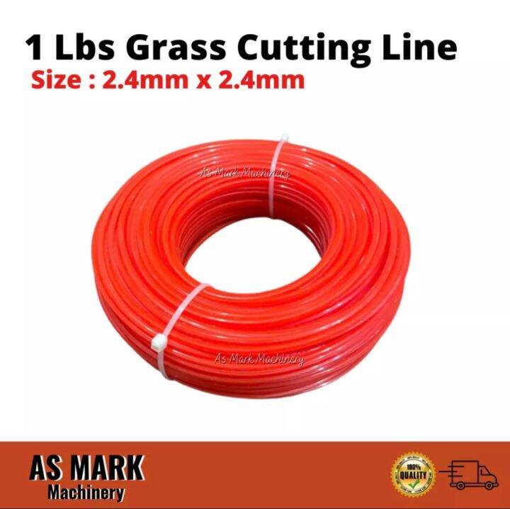 Square Nylon Grass 1LB (450g)Trimmer Line String For Grass Cutting Tali Rumput Grass Cutting ...
