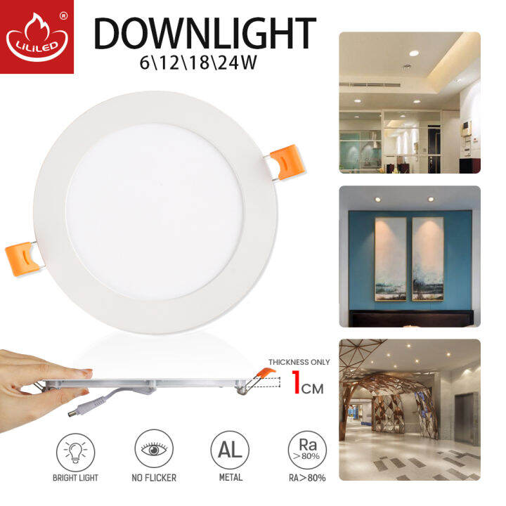 [Ready Stock] LiLi Led Ultra Thin LED Pin Light Recessed Downlight 3W ...