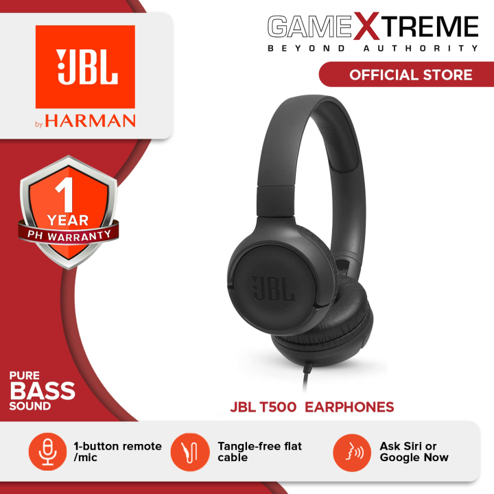 JBL TUNE500 T500 Tune 500 Wired on-ear headphones | Lazada PH