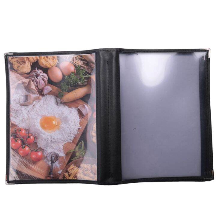 Transparent Restaurant Menu Covers for A4 Size Book Style Cafe Bar 10 ...