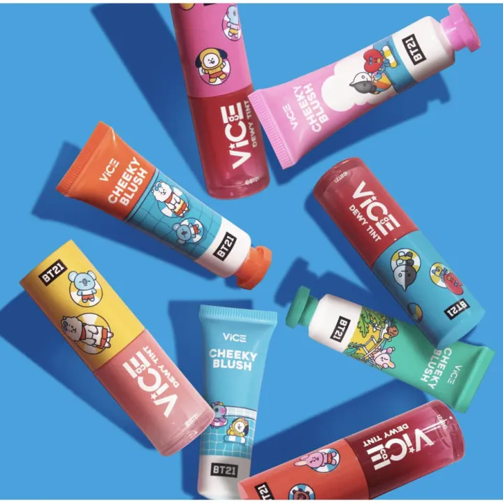 COD Vice Cosmetics BT21 Dewy Tints Cheeky Blush | Lazada PH