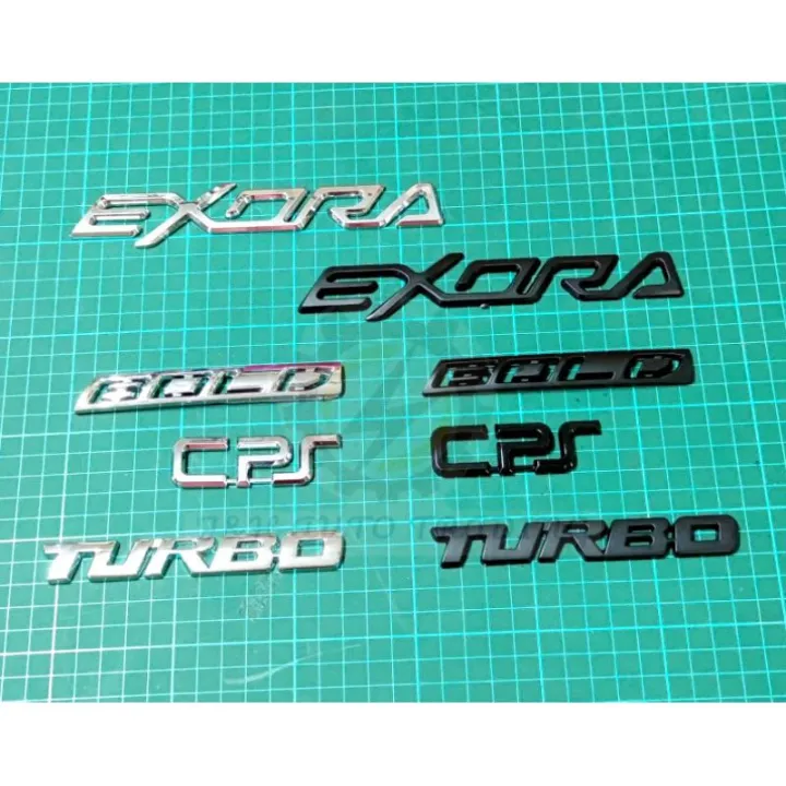 PROTON EXORA / BOLD / TURBO REAR BONNET BADGE/EMBLEM/LOGO/WORDING | Lazada