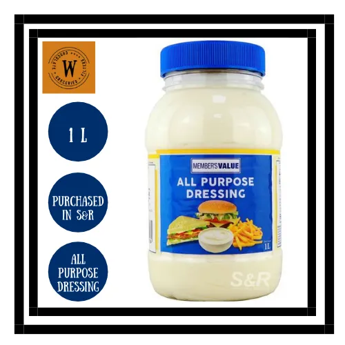 MEMBER'S VALUE All Purpose Dressing, Mayonnaise - 1L | Lazada PH