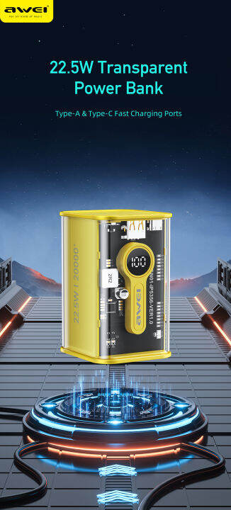 Original Awei Powerbank 20000mAh power bank Genuine Fast Charging ...
