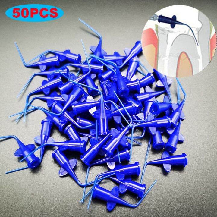 50Pcs Dental Disposable Rinse Tips for Irrigation Teeth Whitening ...