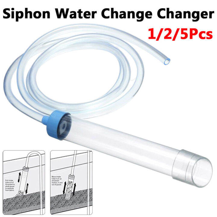 Aquarium Manual Siphon Vacuum Water Changer Gravel Cleaner Small Fish ...