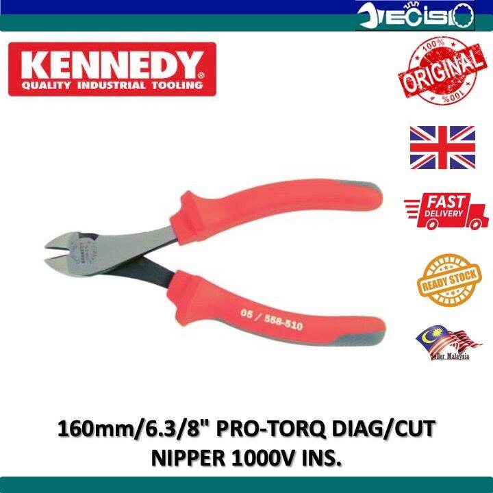 KENNEDY 160mm/6.3/8" PRO-TORQ DIAG/CUT NIPPER 1000V INS. KEN5585100K | Lazada