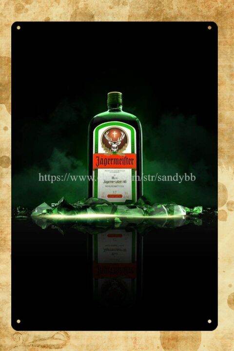 wall plate Jagermeister Jager deer alcohol bar metal tin sign | Lazada ...