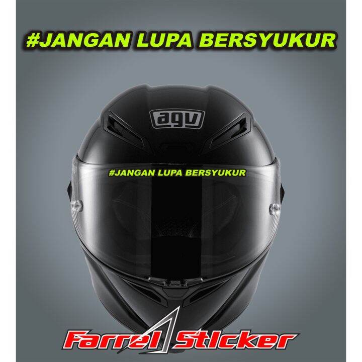 Stiker helm sticker jangan lupa bersyukur | Lazada Indonesia