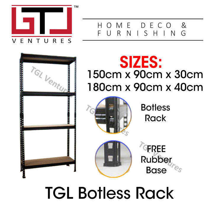 TGL Rak 2 in 1 Boltless Rack + Table Set / Office Set / Boltless Rack ...