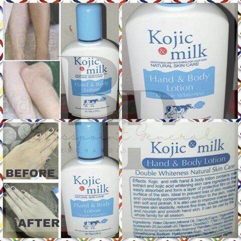3 pcs Kojic Milk Hand and body double whitening lotion 100 grams ...