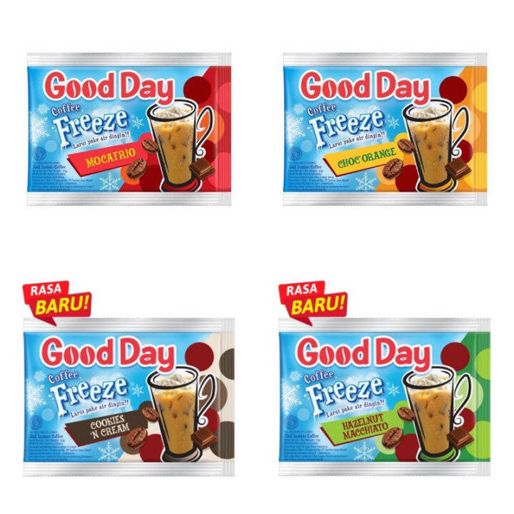 Good Day Coffee Freeze Kemasan Sachet 30gr x 10 (1 Renceng) | Lazada ...