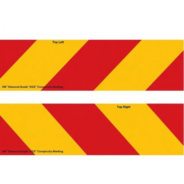 3M Diamond Grade Red/ Yellow Lorry Reflective Sticker | Lazada