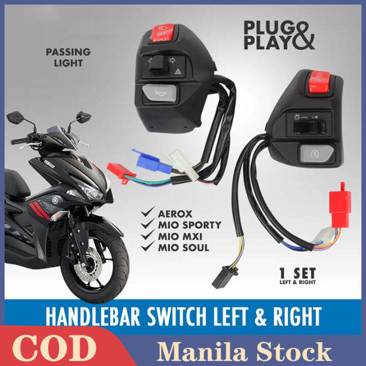 Motorcycle Handle Switch Aerox 155 V1 Mio I125 Handle Switch Set Left And Right For Yamaha Aerox