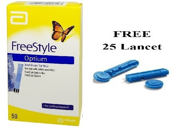 Freestyle Optium Neo Strips Blood Glucose Test Strips 50pcs with FREE ...