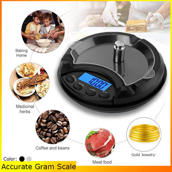 【🚛24 Hours Shipping】Digital Precise Accurate Mini Portable Scale Pan Jewelry Scale Gem Scale 0 ...