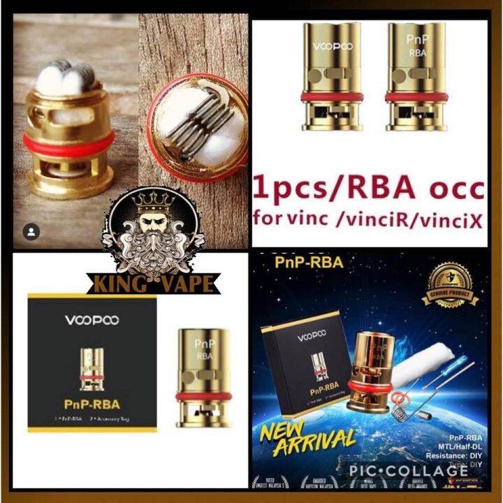 Original VOOPOO VINCI RBA Replacement PNP RBA OCC PnP-RBA Prebuilt Wire 0.6ohm FOR VINCI/VINCI R ...