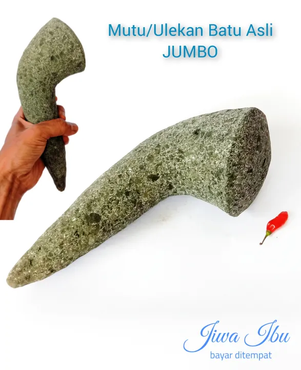 Ulekan Batu Asli Anak Cobek Batu Gunung JUMBO Ukuran Besar /Mutu Batu ...