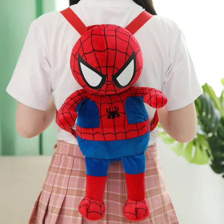 42CM Cartoon Plush Backpack Toy Spider hero Soft Stuffed Plushie Doll ...