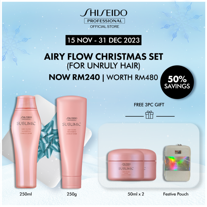 [CHRISTMAS SPECIAL] SHISEIDO PROFESSIONAL SUBLIMIC AIRY FLOW SHAMPOO (RENEWAL) (250ML ...