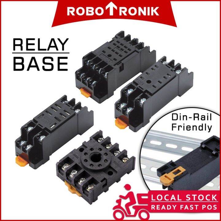 Relay Base Socket (MY2 MY4 LY2 LY3 LY4 MK3) Loose Ding, Screw Terminal ...