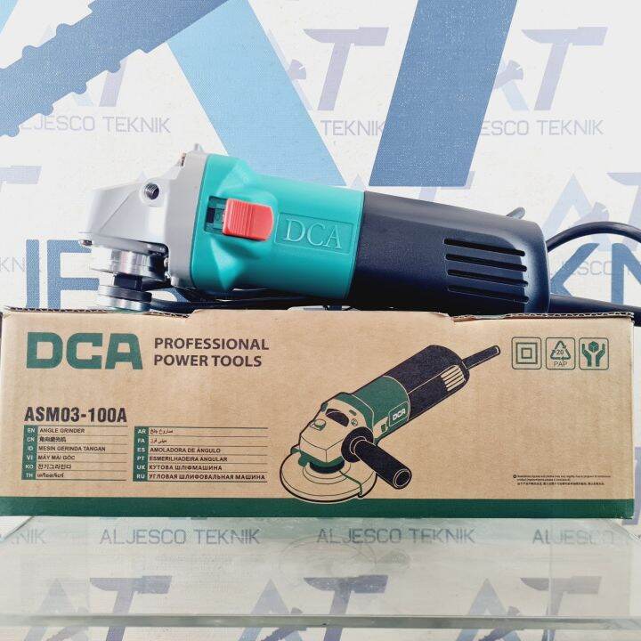 DCA ASM03-100A GERINDA TANGAN 4 INCH - ANGLE GRINDER 100MM | Lazada ...
