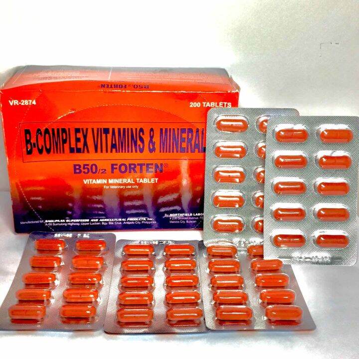 [SOUTH VET] 50 tablets B50 Forten B-Complex Vitamins & Mineral ...