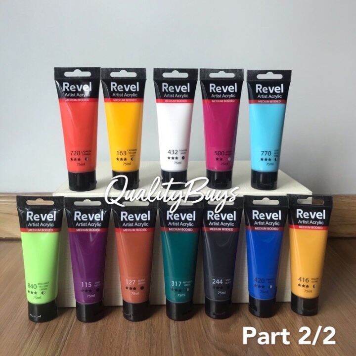 Revel 75ml Artist Grade Acrylic Paint | Lazada PH