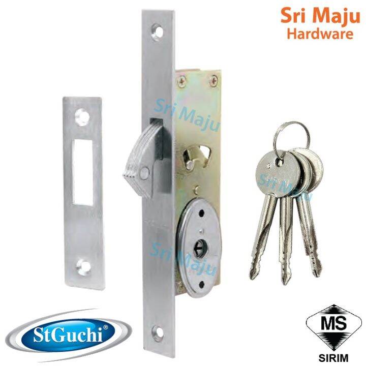 MAJU St Guchi SGML 1684 Single Mortise Hook Lock H1684 SIRIM Door Lock ...