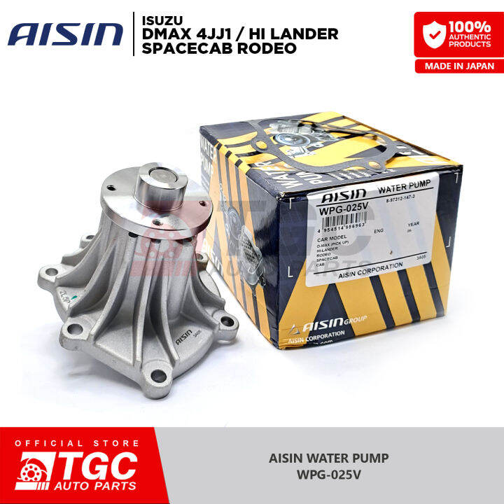 Aisin Water pump assembly (WPG-025V / 8-97312-147-3) for Isuzu Dmax 4JJ1 / Hi Lander / Spacecab ...