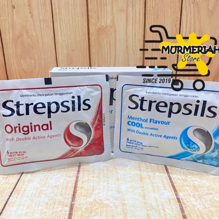 STREPSILS Permen Sachet isi 6 butir-Strepsil Pelega Tenggorokan, Batuk ...