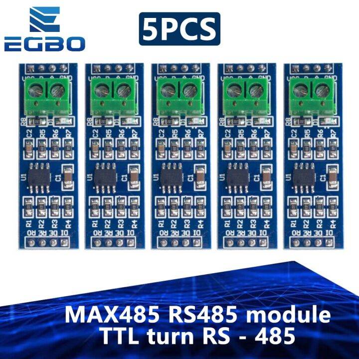 5PCS EGBO MAX485 โมดูล RS485 โมดูล TTL เปิด RS－485 โมดูล MCU อุปกรณ์ ...