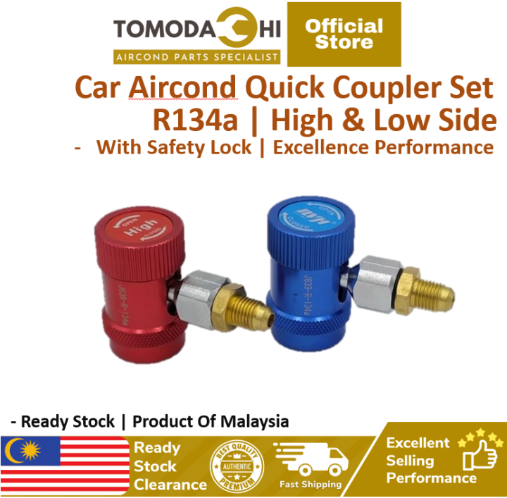 Car Aircond Quick Coupler Set, R134a, High & Low Side. | Lazada