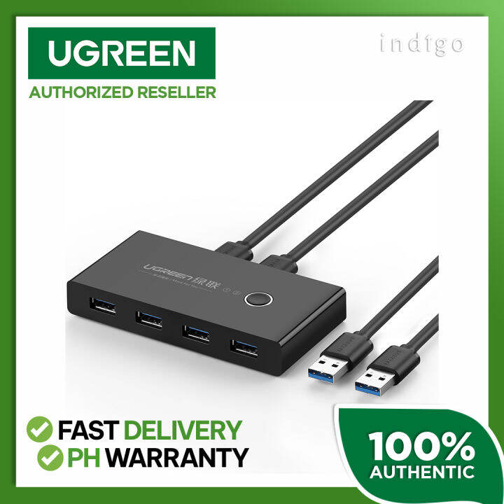 UGREEN 2 In 4 Out USB 2.0 Sharing Switch Box US216 | USB SWITCH FOR PRINTERS | Lazada PH