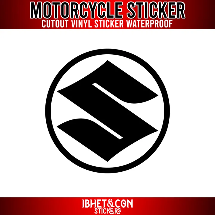 Sticker SUZUKI Logo (3x3inches) Motorcycle Sticker Vinyl Waterproof ...