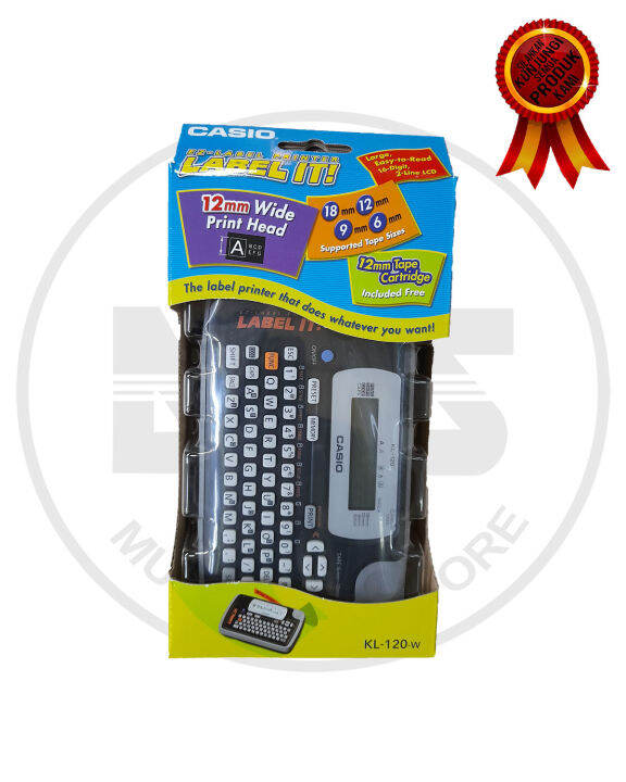 Casio Mesin Label Printer Buat Mencetak Label KL-120 w | Lazada Indonesia