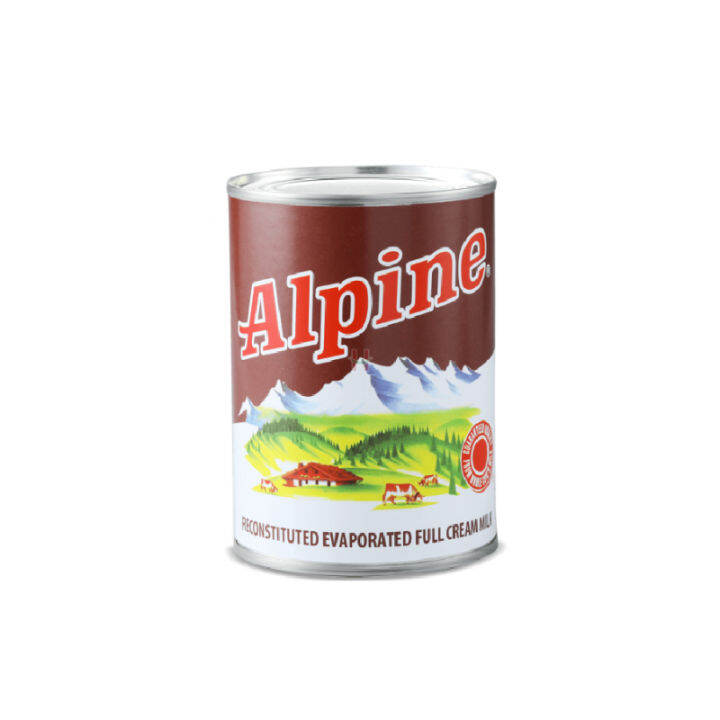 Alpine Evaporated Full Cream Milk (360mL) | Lazada PH