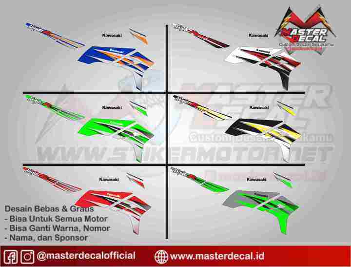 Decal Stiker Striping ninja r striping decal - By Master Decal | Lazada ...