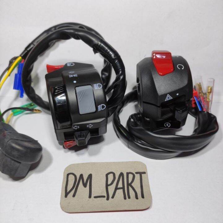 SAKLAR TOMBOL SWITCH HOLDER KIRI KANAN VIXION OLD R R15 VVA V3 LED 3C1 ...