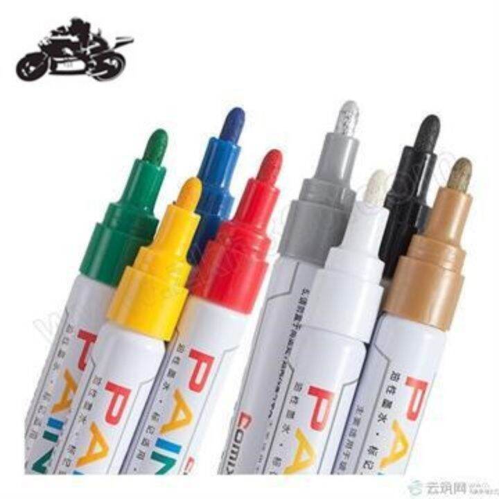 topbppzrp Motorcycle Waterproof Rubber Permanent Paint Marker Pen Car ...