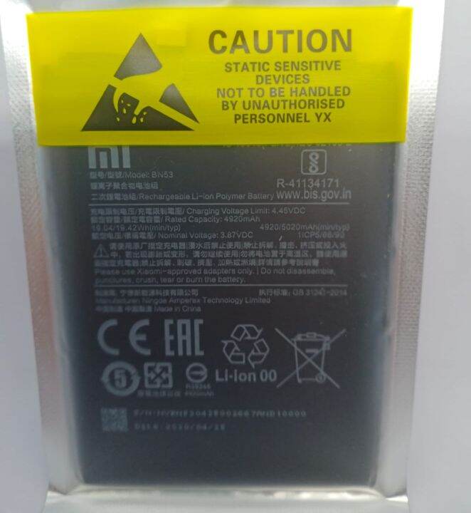 baterai xiaomi Redmi Note 9 Pro , Redmi Note 10 Pro BN 53 ORI, baterai ...