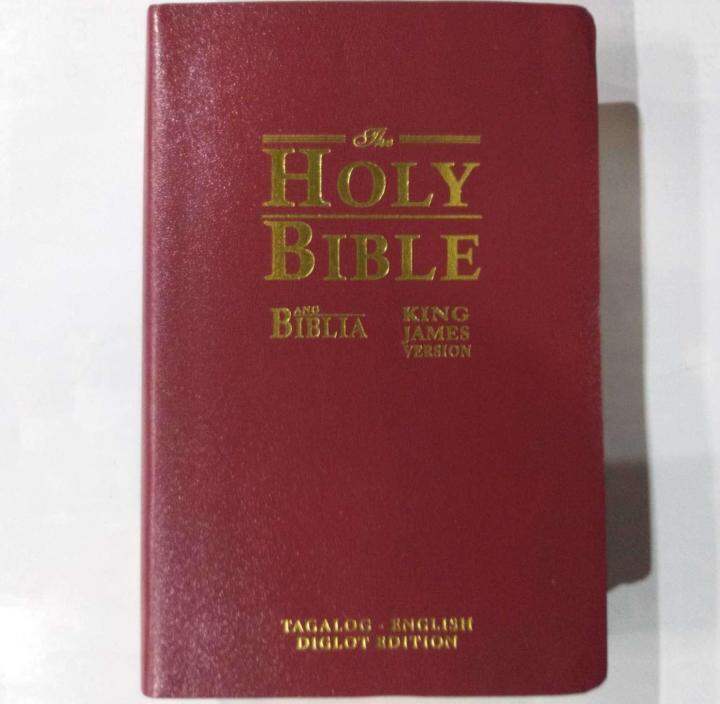 KJV Bible Diglot (Tagalog-English) Burgundy King James Version 2in1 ...