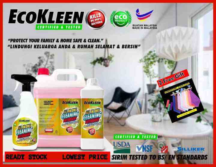 Eco Kleen All In One Anti Bacteria Cleaning Detergent - Ready Stock ...