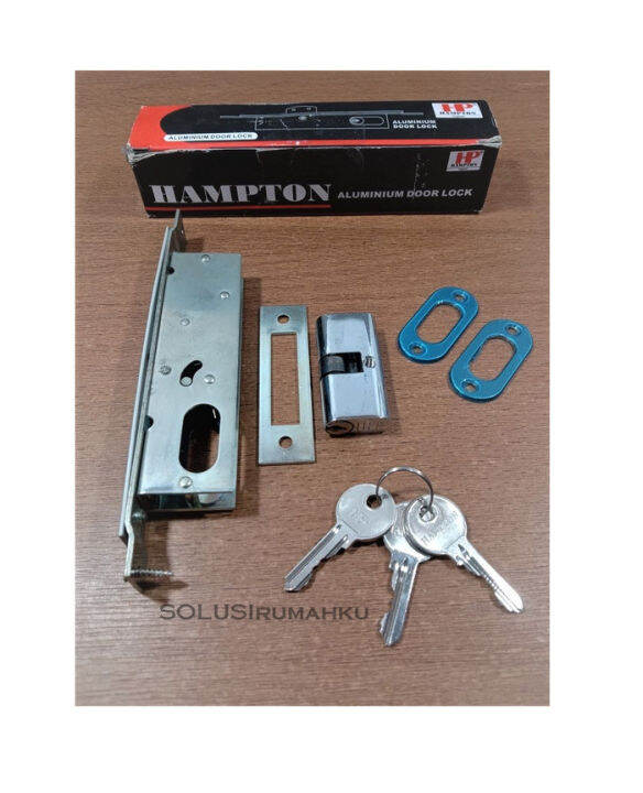HAMPTON Kunci Pintu Aluminium 5123 / Aluminum SWING Door Lock | Lazada ...