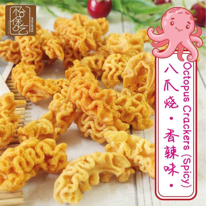 Octopus Crackers (Spicy) 八爪烧 (香辣味) 150g+-/pack 休闲零食 | 小吃 | Lazada
