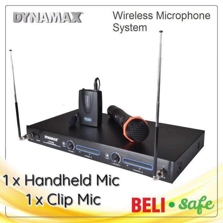 DYNAMAX DY3200CH Professional VHF Wireless Microphone System | Lazada