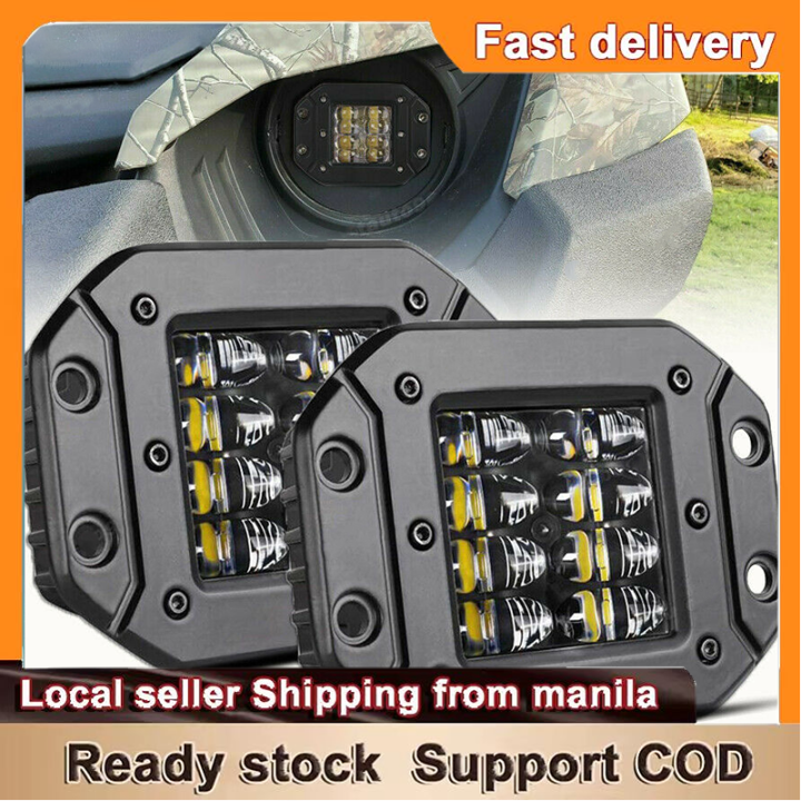 Super bright 5inch 40W 6000K Flush Mount LED Work Light Bar for Car ...